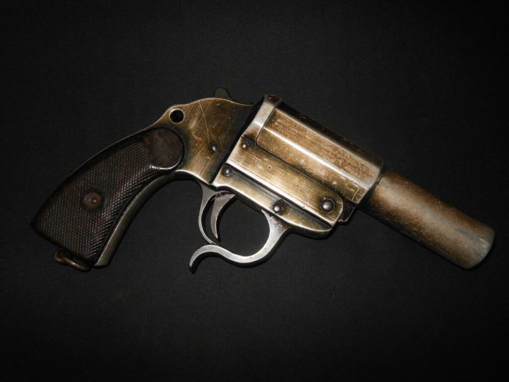 WW2 German Wehrmacht Kampfpistole “Z” – LP34 SIGNAL FLARE PISTOL – ERMA ...