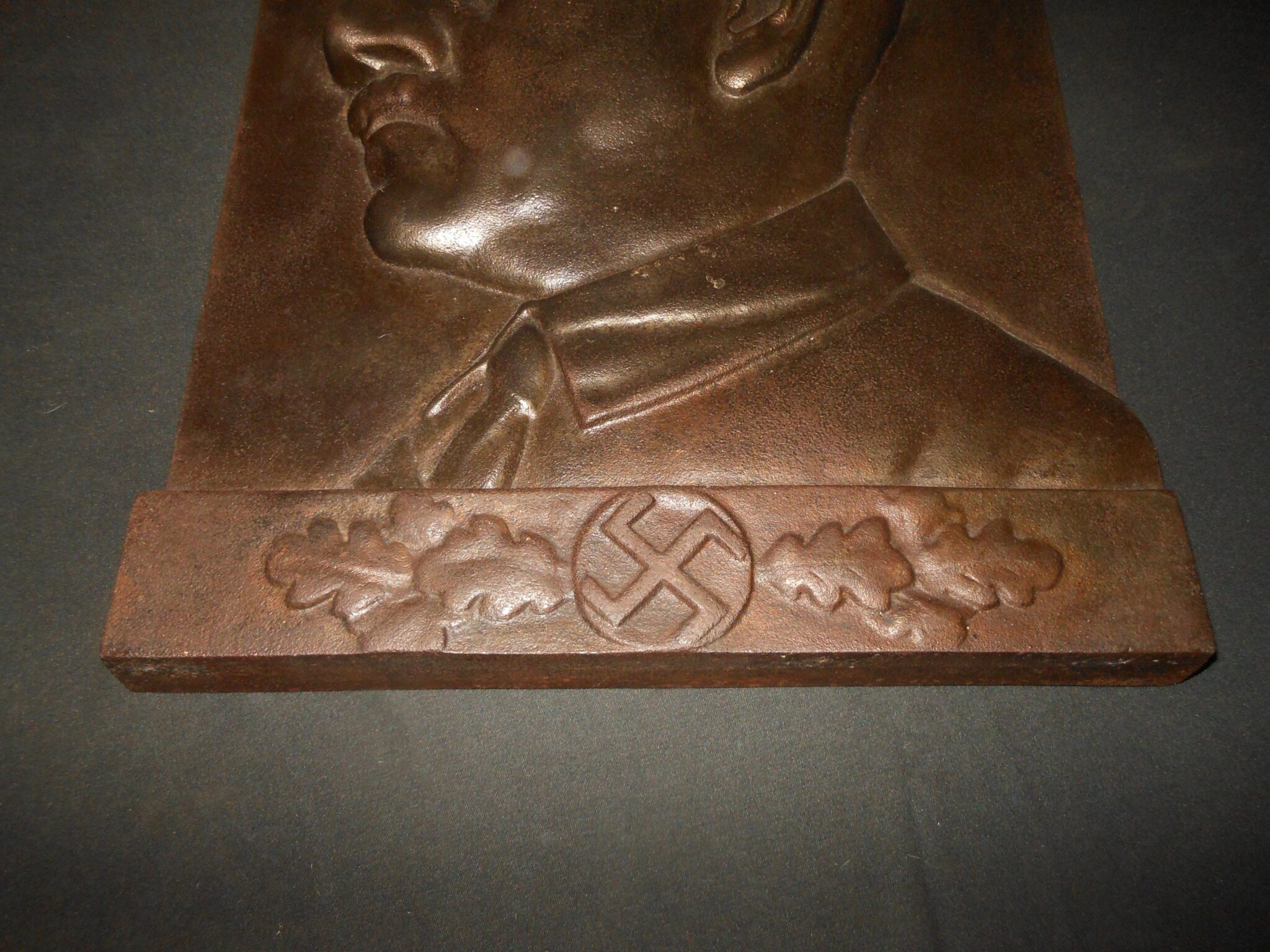 WW2 German NSDAP – ADOLF HITLER PROFILE AWARD PLAQUE – VERY NICE!