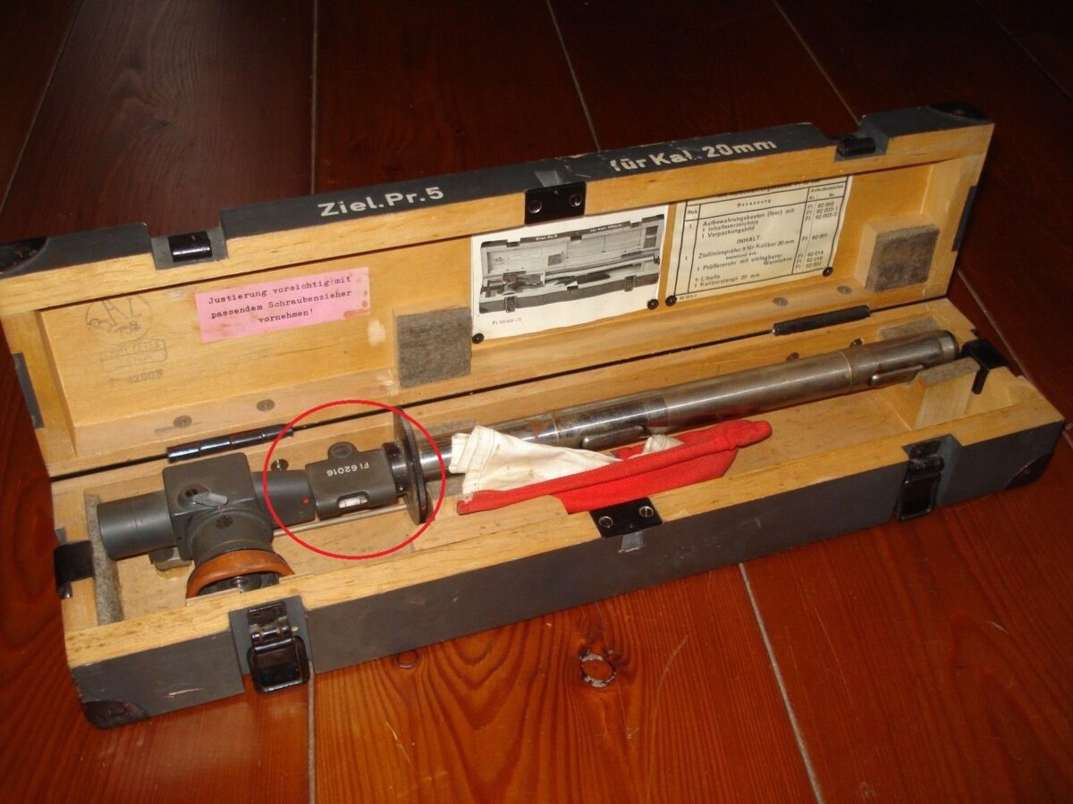 WW2 German Luftwaffe Aircraft Libelle – SPIRIT LEVEL FOR 20MM CANNON ...