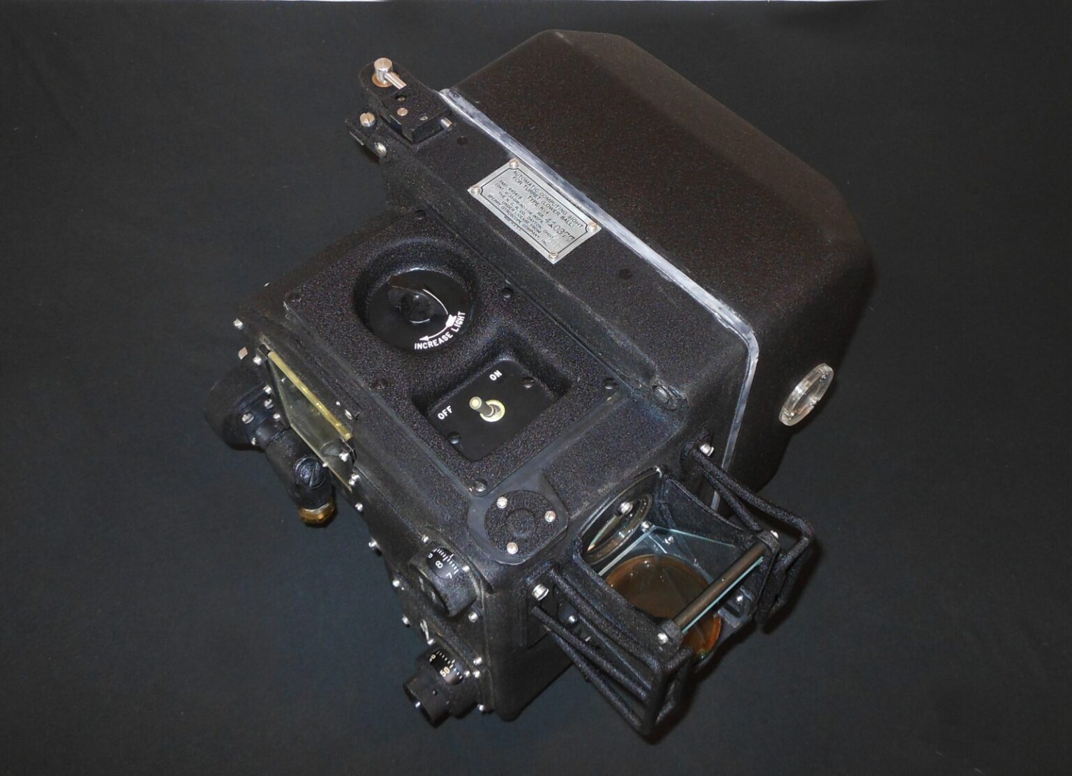 WW2 USAAF Aircraft – SPERRY K-4 LOWER BALL TURRET COMPUTING GUNSIGHT – NOS