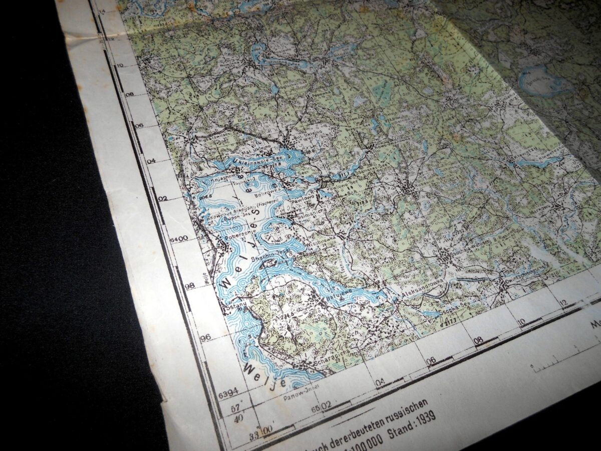 WW2 German Wehrmacht Sonderkarte – 1:100000 TOPOGRAPHICAL MAP – RUSSIA ...