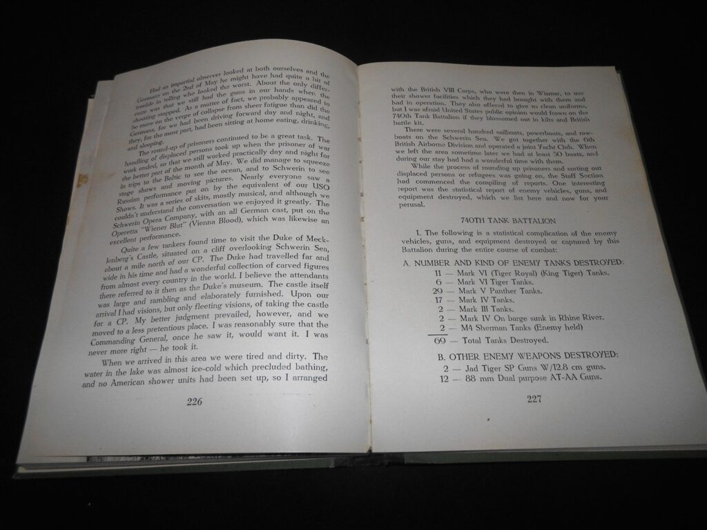 WW2 US Army – DAREDEVIL TANKERS BOOK -740th TANK BATTALION – ORIGINAL ...